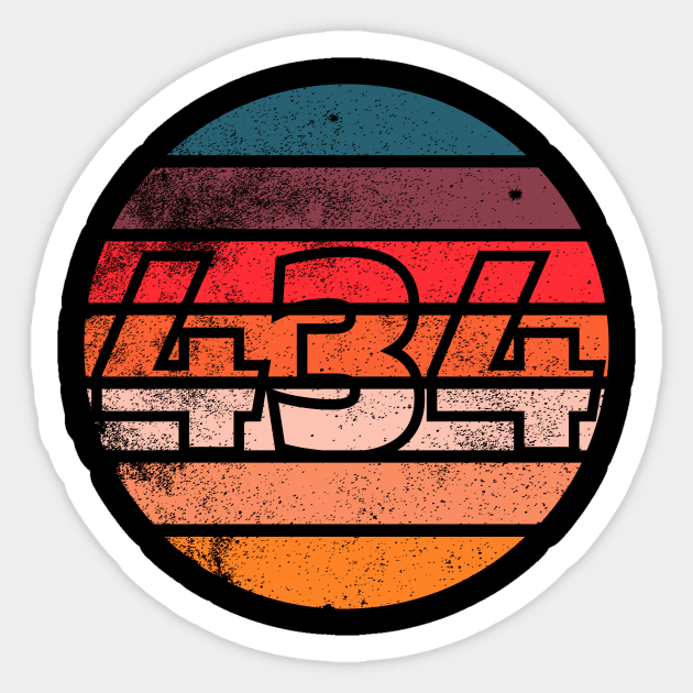 Vintage Sunset 434 Area Code T-Shirt - 434 Area Code - Sticker | TeePublic